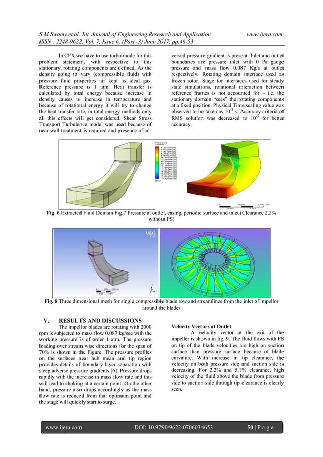 Numerical Simulation Of A Centrifugal Compressor Pdf Performance