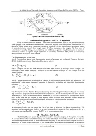 Artificial Neural Networks for ON Line Assessment of Voltage Stability using FVSI in Power ...