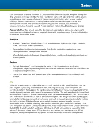 G08.2013 magic quadrant for mobile application development platforms | PDF