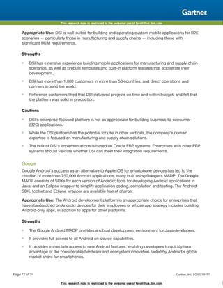 G08.2013 magic quadrant for mobile application development platforms | PDF