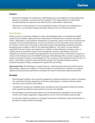 G08.2013 magic quadrant for mobile application development platforms | PDF