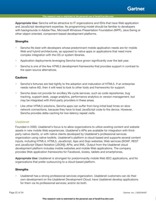 G08.2013 magic quadrant for mobile application development platforms | PDF