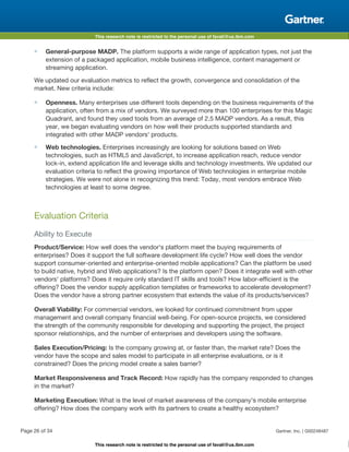 G08.2013 magic quadrant for mobile application development platforms | PDF