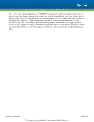 G08.2013 magic quadrant for mobile application development platforms | PDF