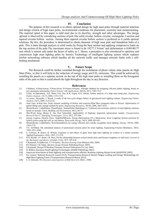 Design analysis and Commissioning Of High Mast Lighting Poles | PDF