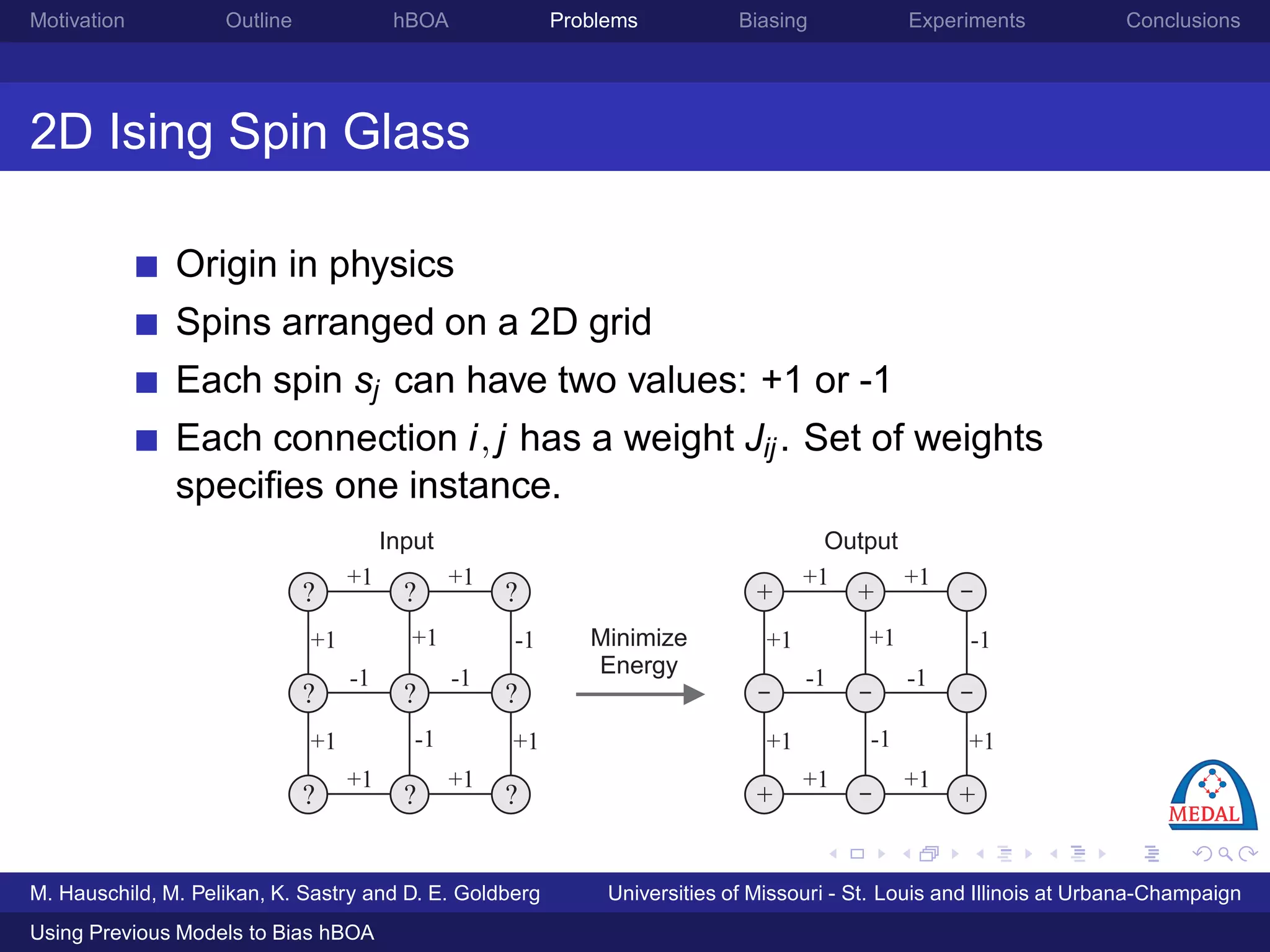 Using Previous Models to Bias Structural Learning in the Hierarchical BOA | PPT