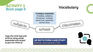 School and education vocabulary_ unit _1_ cultural exchange | PPTX