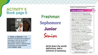 School and education vocabulary_ unit _1_ cultural exchange | PPTX