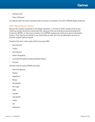 G09.2012 magic quadrant intelligent business process management suites ...