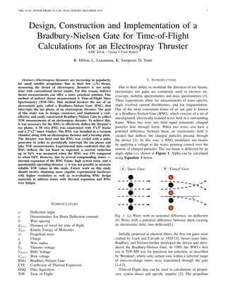 Design, Construction and Implementation of a Bradbury-Nielsen Gate for Time-of-Flight ...