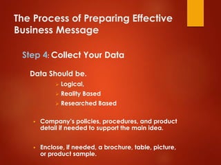 How to Prepare Effective Business Messages(Preparing effective business ...