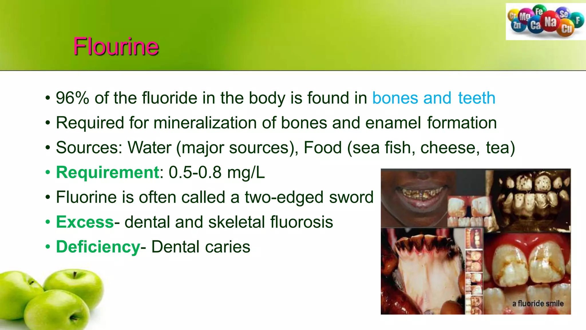 Minerals in Food | PPT