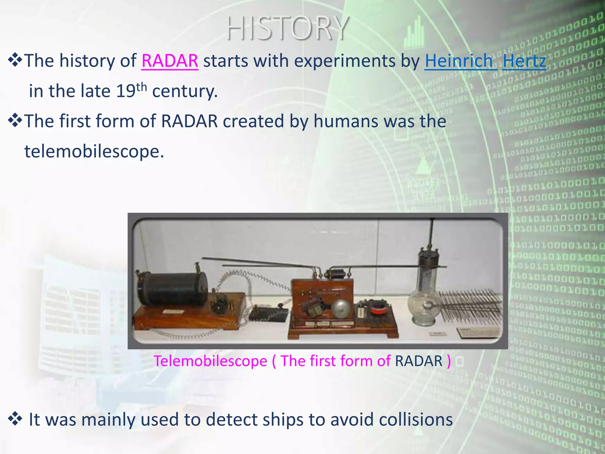 Radar presentation | PPTX