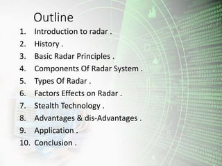Radar presentation | PPTX