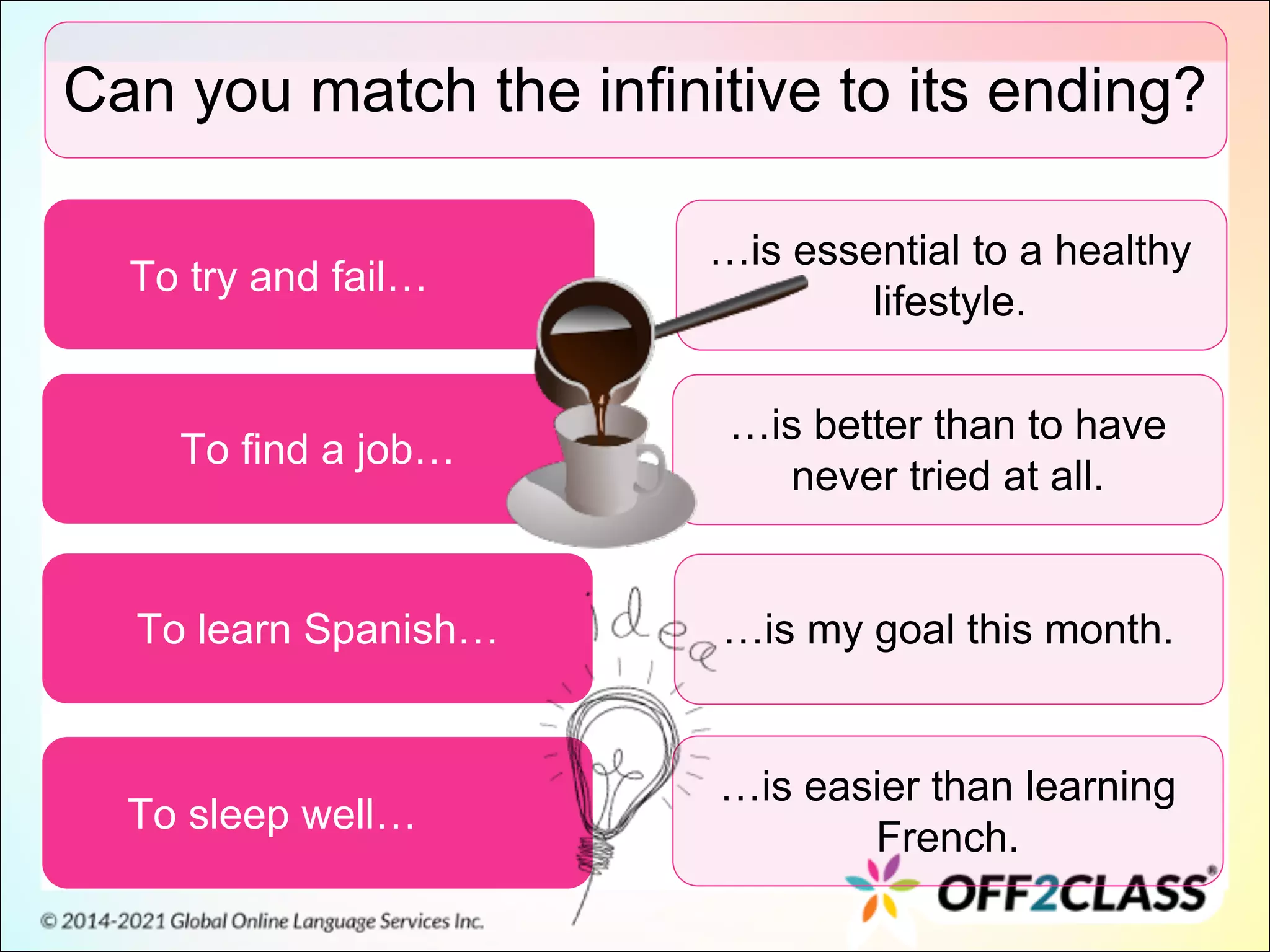 Teaching Infinitives: A Free Introductory ESL Lesson Plan | PDF
