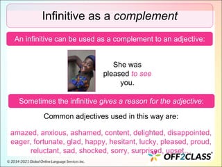 Teaching Infinitives: A Free Introductory ESL Lesson Plan | PDF