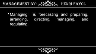 PERSONALITIES AND DEFINITIONS OF MANAGEMENT CFLM2 | PPTX