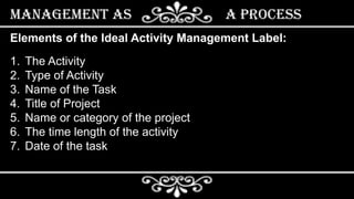 PERSONALITIES AND DEFINITIONS OF MANAGEMENT CFLM2 | PPTX