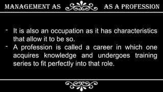 PERSONALITIES AND DEFINITIONS OF MANAGEMENT CFLM2 | PPTX