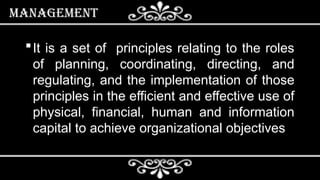 PERSONALITIES AND DEFINITIONS OF MANAGEMENT CFLM2 | PPTX