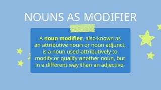 Noun (Kata Benda) Part 1. PPT ini dibuat oleh mahasiswa. | PPTX