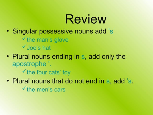 plural-possessives for elementary school students | PPT