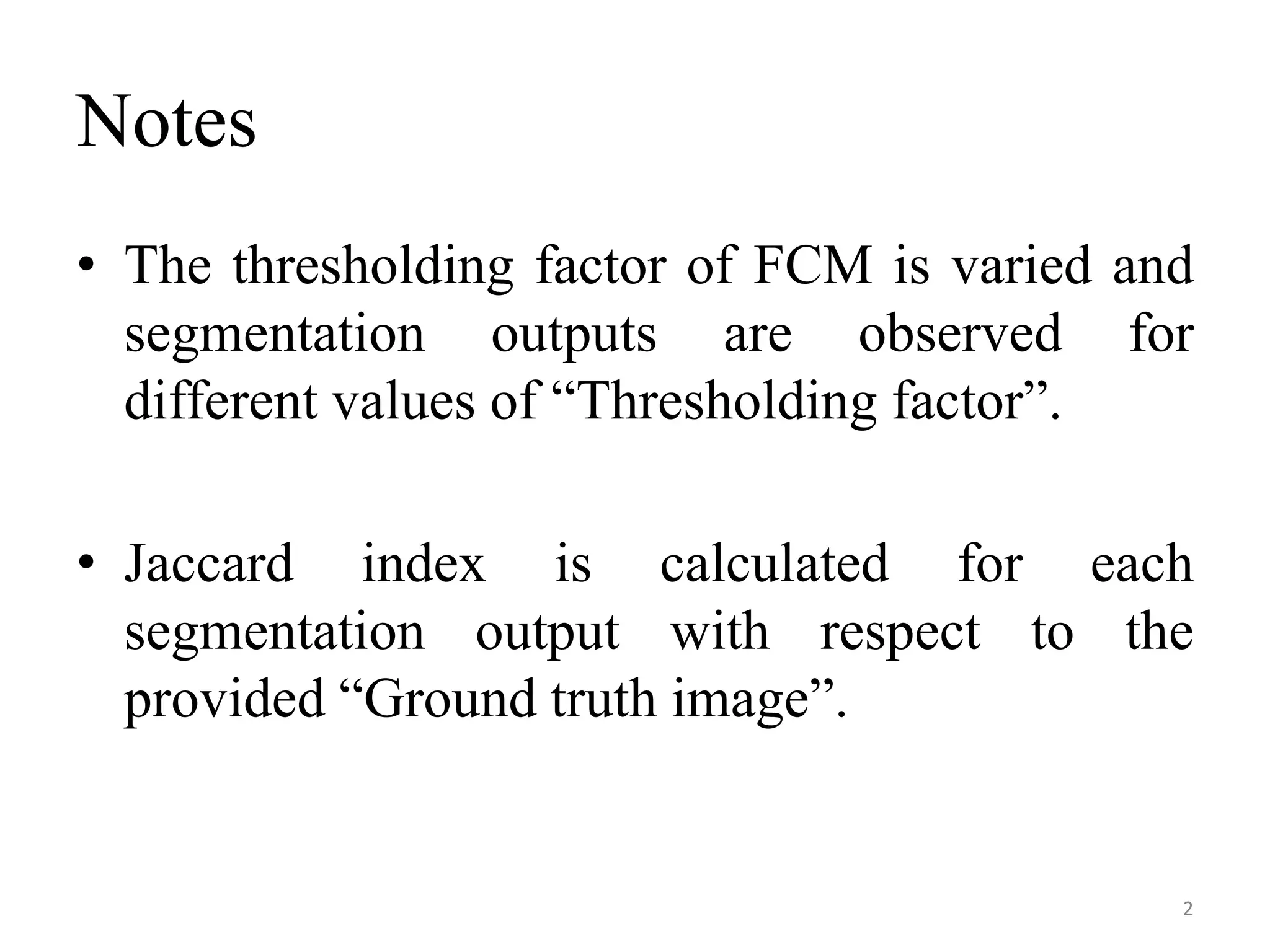 Segmentation Results Through Fcm Clustering With Matlab Program Ppt
