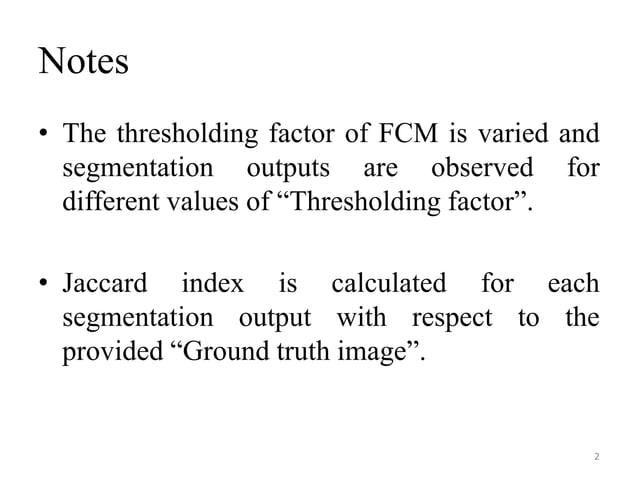 Segmentation Results Through Fcm Clustering With Matlab Program Ppt 6182