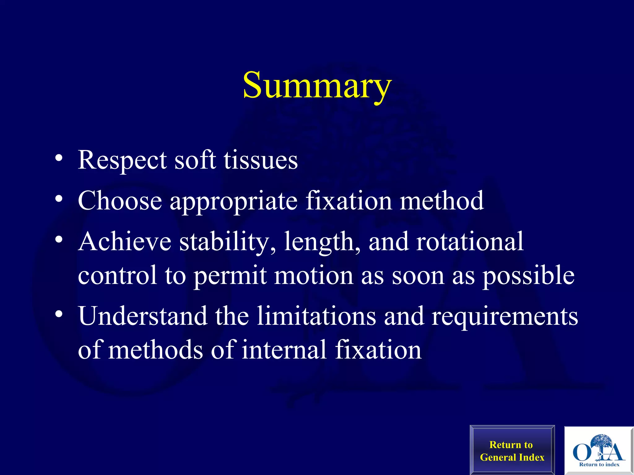 G10 internal fix principles | PPT | First Aid | Injuries