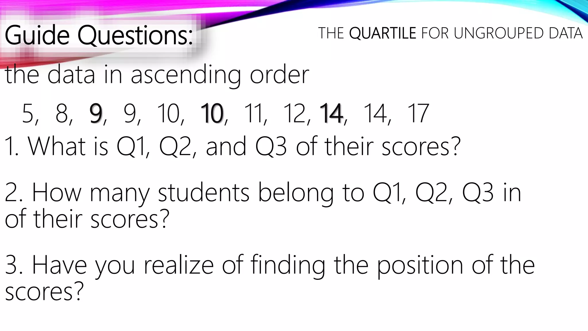 measures of position - grade 10 math | PPTX