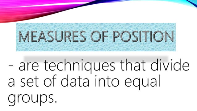 measures of position - grade 10 math | PPTX