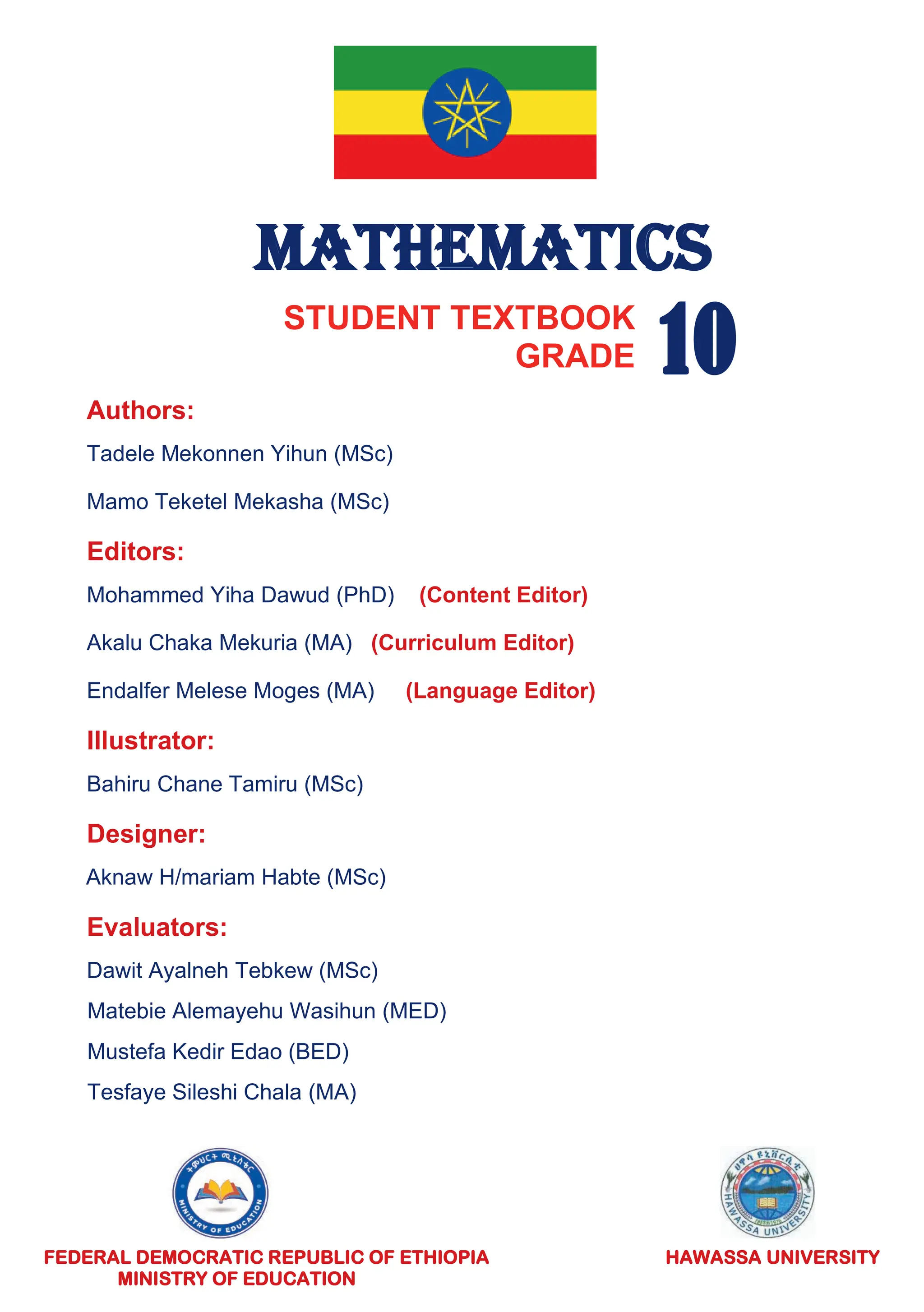 Grade Ten Mathematics for Ethiopian students | PDF