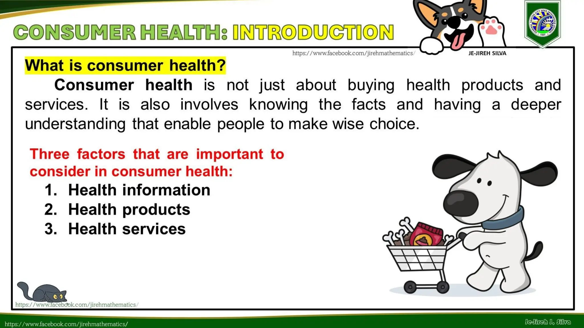 MAPeH Lesson For Consumers Health for Grade 10 Students - Topic ...