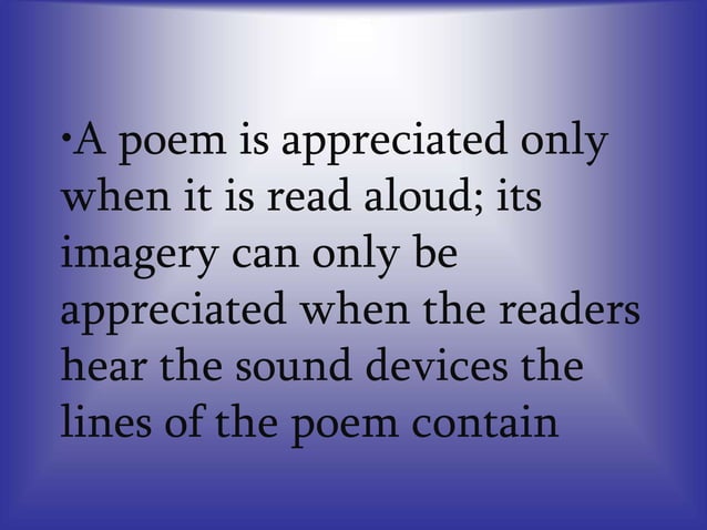 G10- Sound Devices.ppt | Poetry | Books and Literature