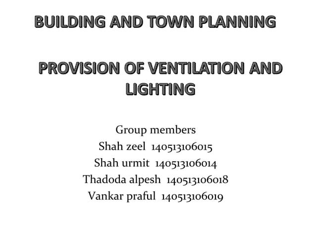 provision lights and ventilation | PPT | Interior Decorating | Home ...