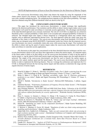 MATLAB Implementation of Scan-to-Scan Discriminator for the Detection of Marine Targets | PDF