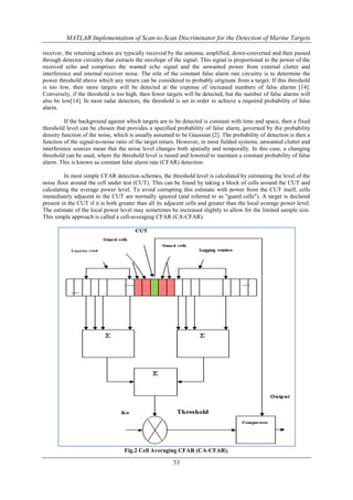MATLAB Implementation of Scan-to-Scan Discriminator for the Detection of Marine Targets | PDF