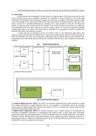MATLAB Implementation of Scan-to-Scan Discriminator for the Detection of Marine Targets | PDF
