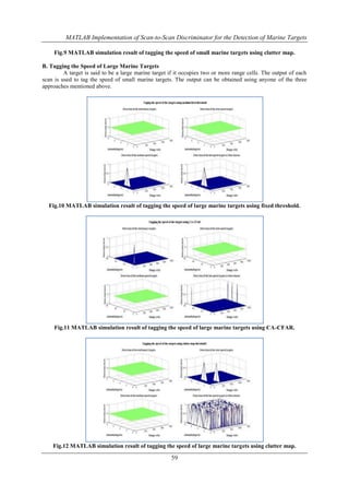 MATLAB Implementation of Scan-to-Scan Discriminator for the Detection of Marine Targets | PDF