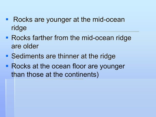 seafloor spreading theory | PPT