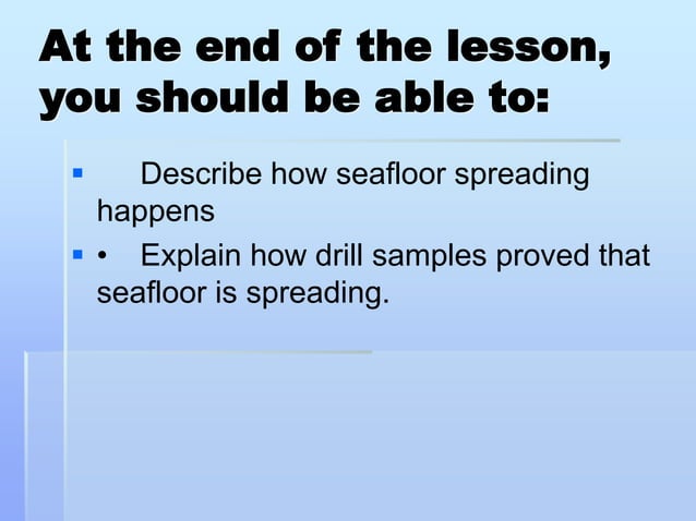 seafloor spreading theory | PPT
