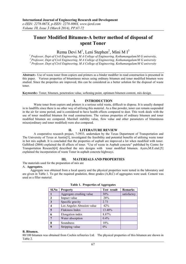 International Journal of Engineering Research and Development | PDF ...