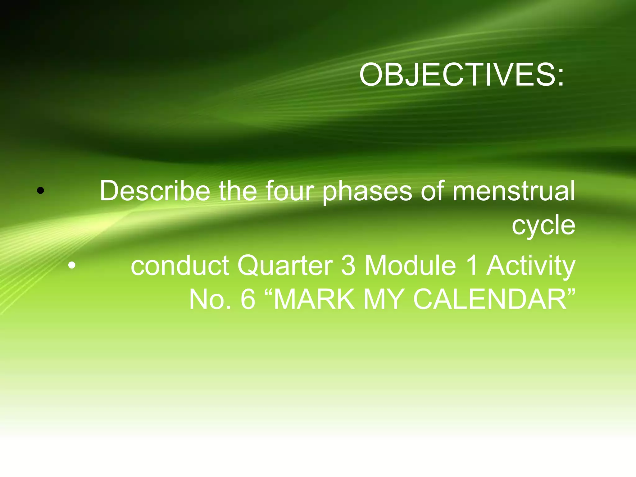 G10 menstrual cycle ppt | PPT
