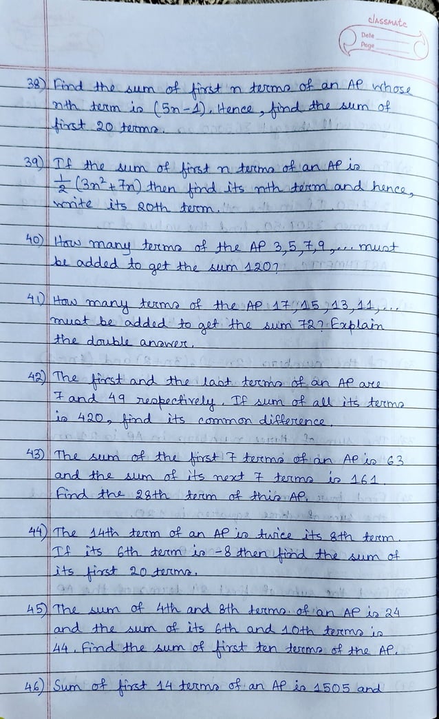Grade 10 - CBSE - Arithmetic Progression - Worksheet (RSA) | PDF