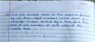 Grade 10 - CBSE - Arithmetic Progression - Worksheet (RSA) | PDF