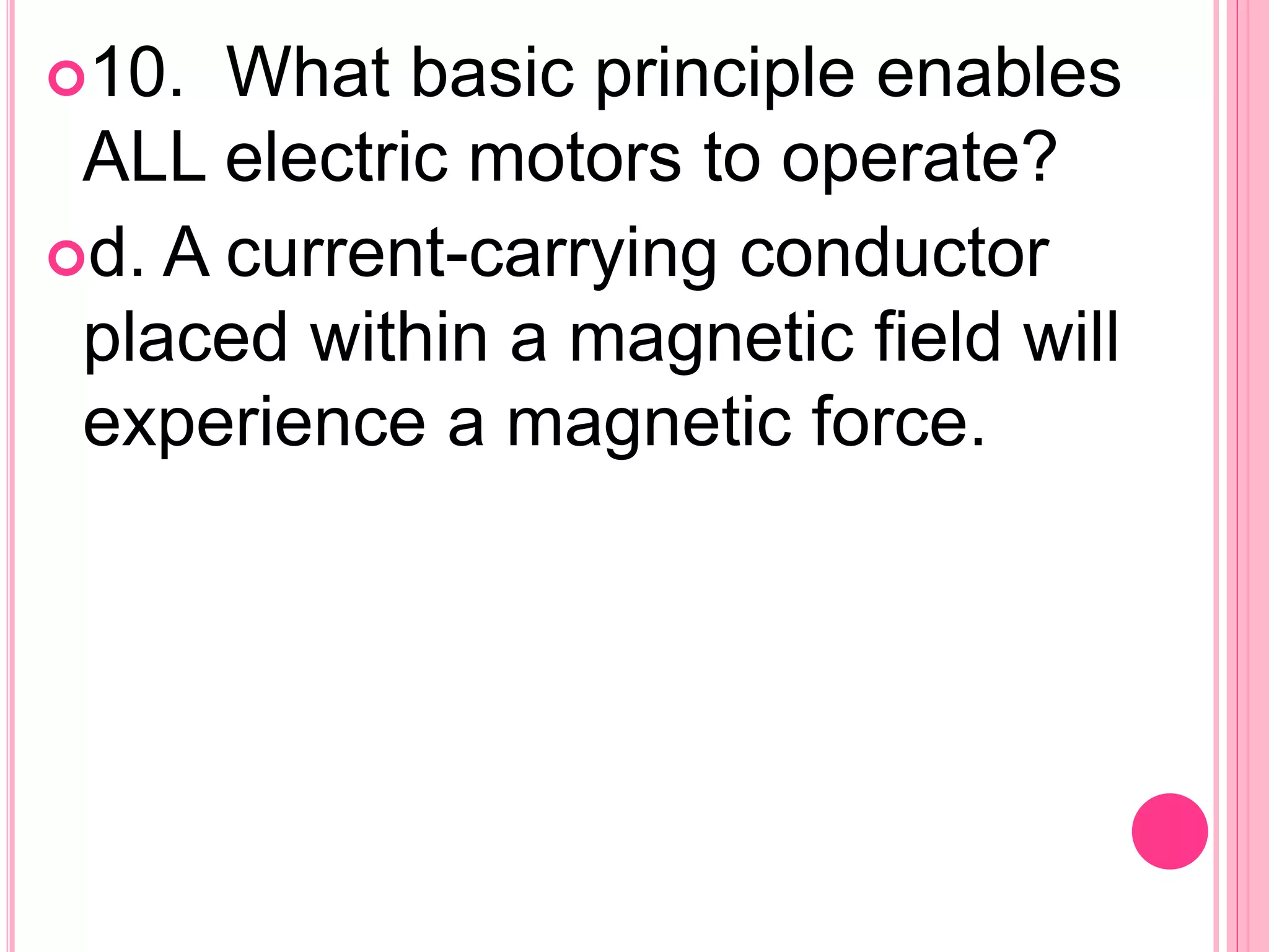 G 10 electricity and magnetism lecture & q | PPTX