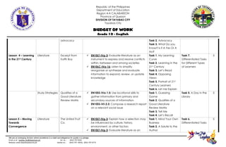 G10 English Budget of Work 4th Quarter.pdf