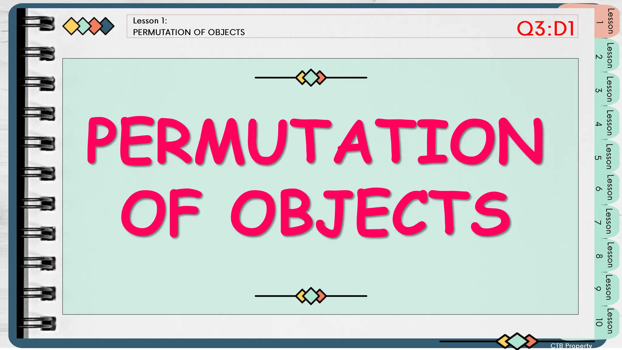 G10m Q3 L1 Permutation Of Objects Grade 10 Pptx