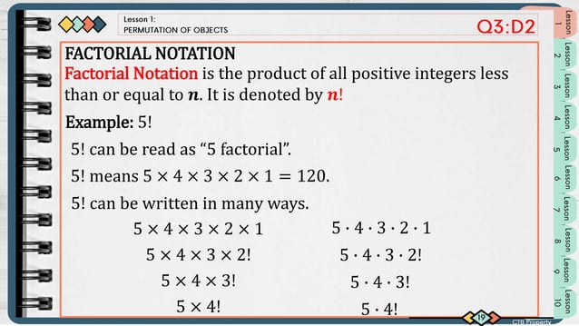 G10m Q3 L1 Permutation Of Objects Grade 10 Pptx