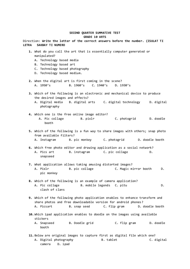 G10 mapeh week 7 and 8 performance task 1st quarter copy copy | DOCX ...